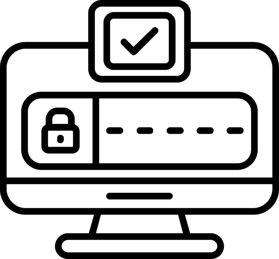 Computer Line Icon 43322237 Vector Art at Vecteezy