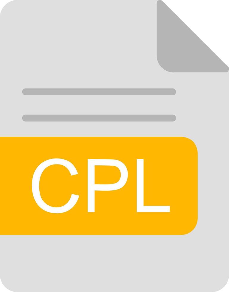 CPL File Format Flat Icon 43322618 Vector Art at Vecteezy