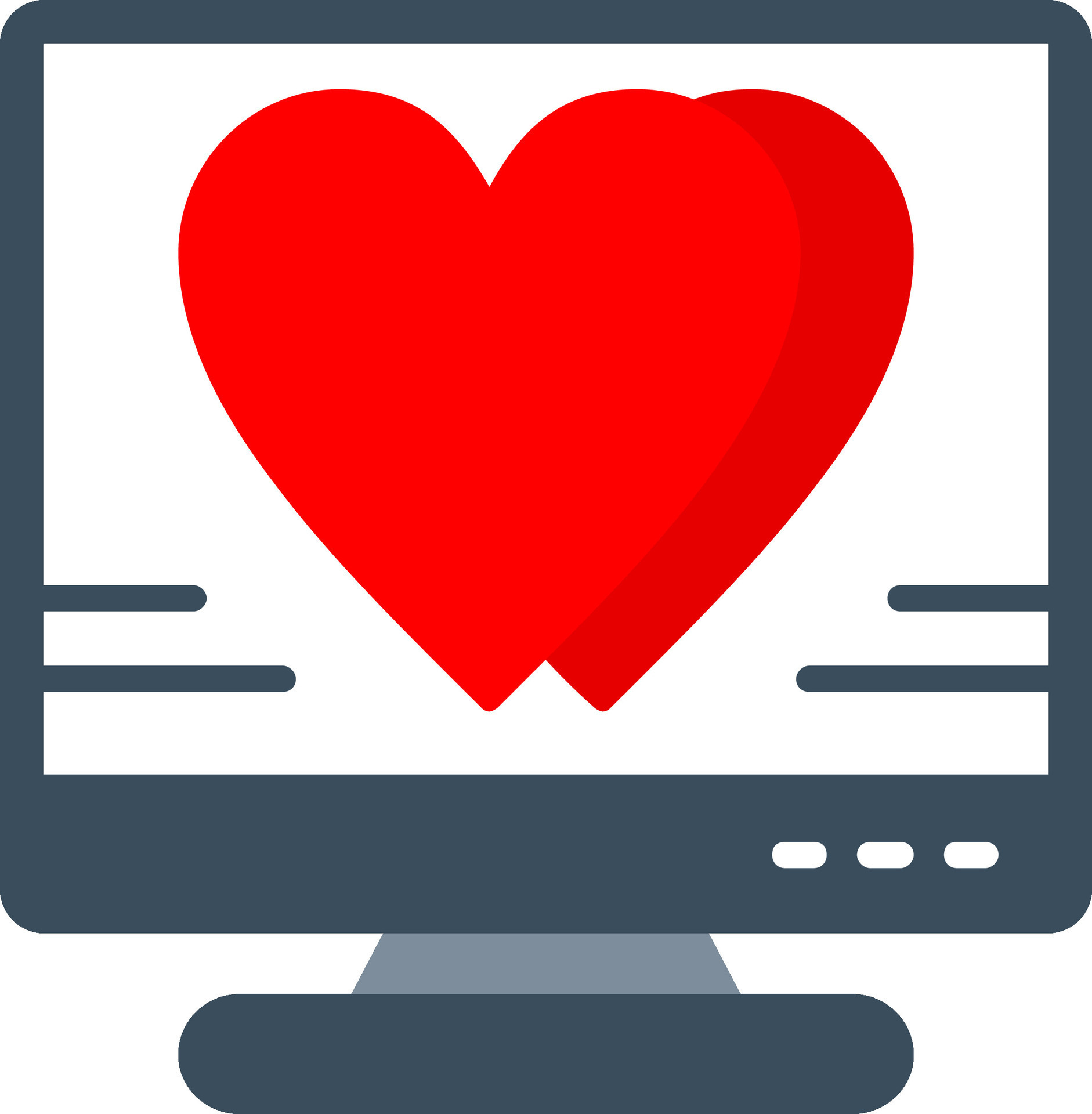 Heart Flat Icon 43323127 Vector Art at Vecteezy