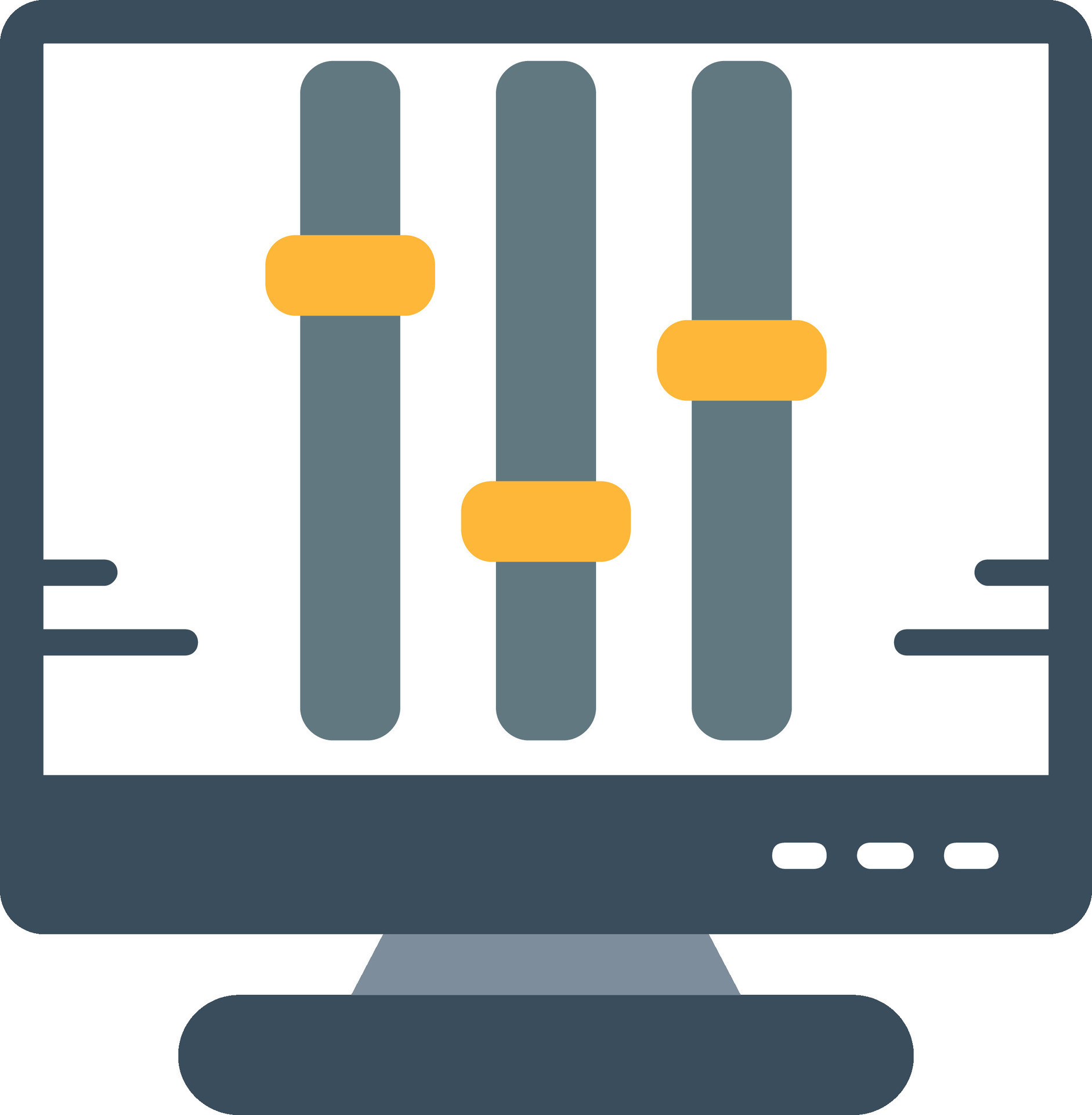 Equalization Flat Icon 43323140 Vector Art at Vecteezy