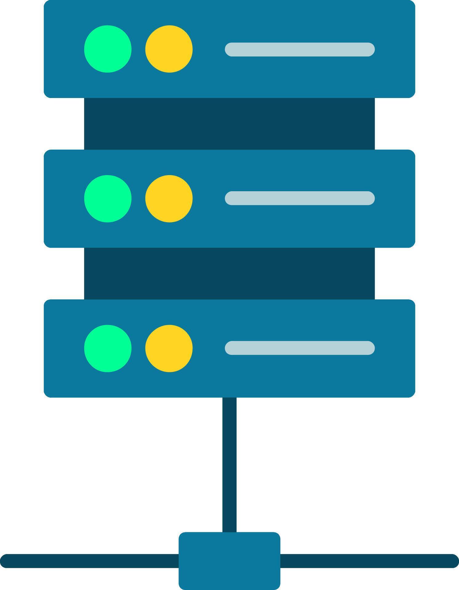 Server Flat Icon 43323310 Vector Art at Vecteezy