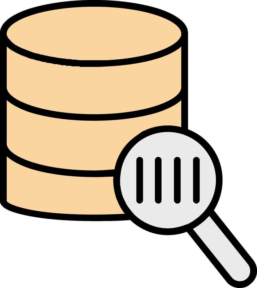 Database Scanning Line Filled Icon 43324561 Vector Art at Vecteezy
