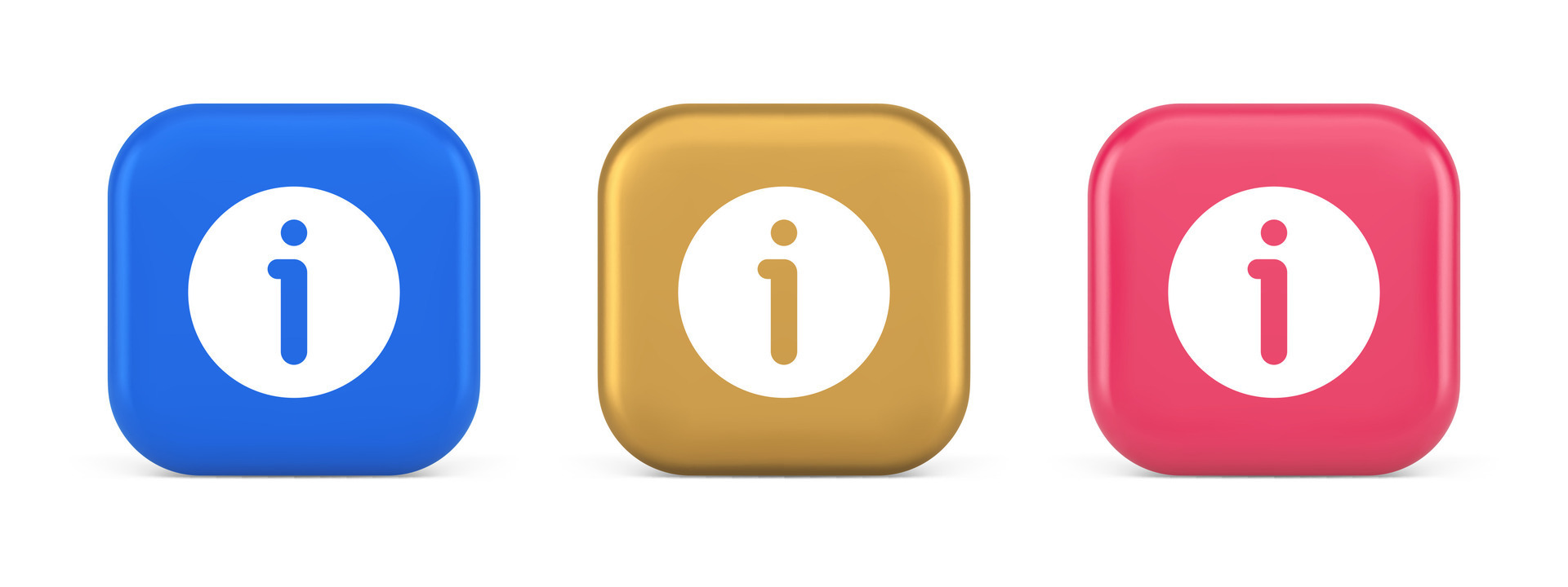Info Button Information Character Faq Question Answer Help Support Web App 3d Realistic Icon