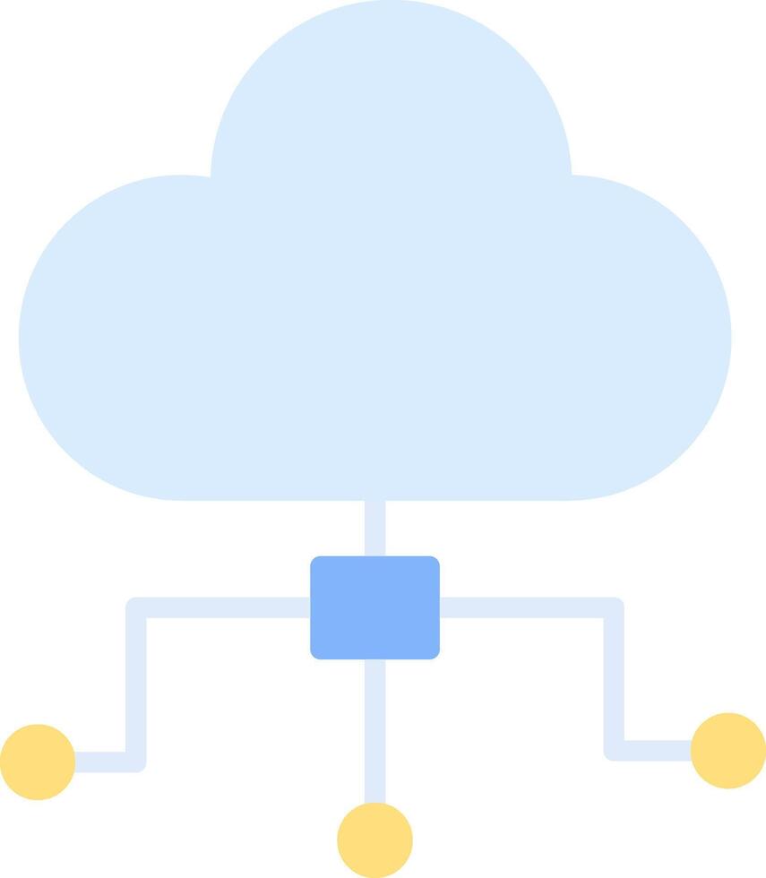 Cloud Computing Flat Icon 43329910 Vector Art at Vecteezy