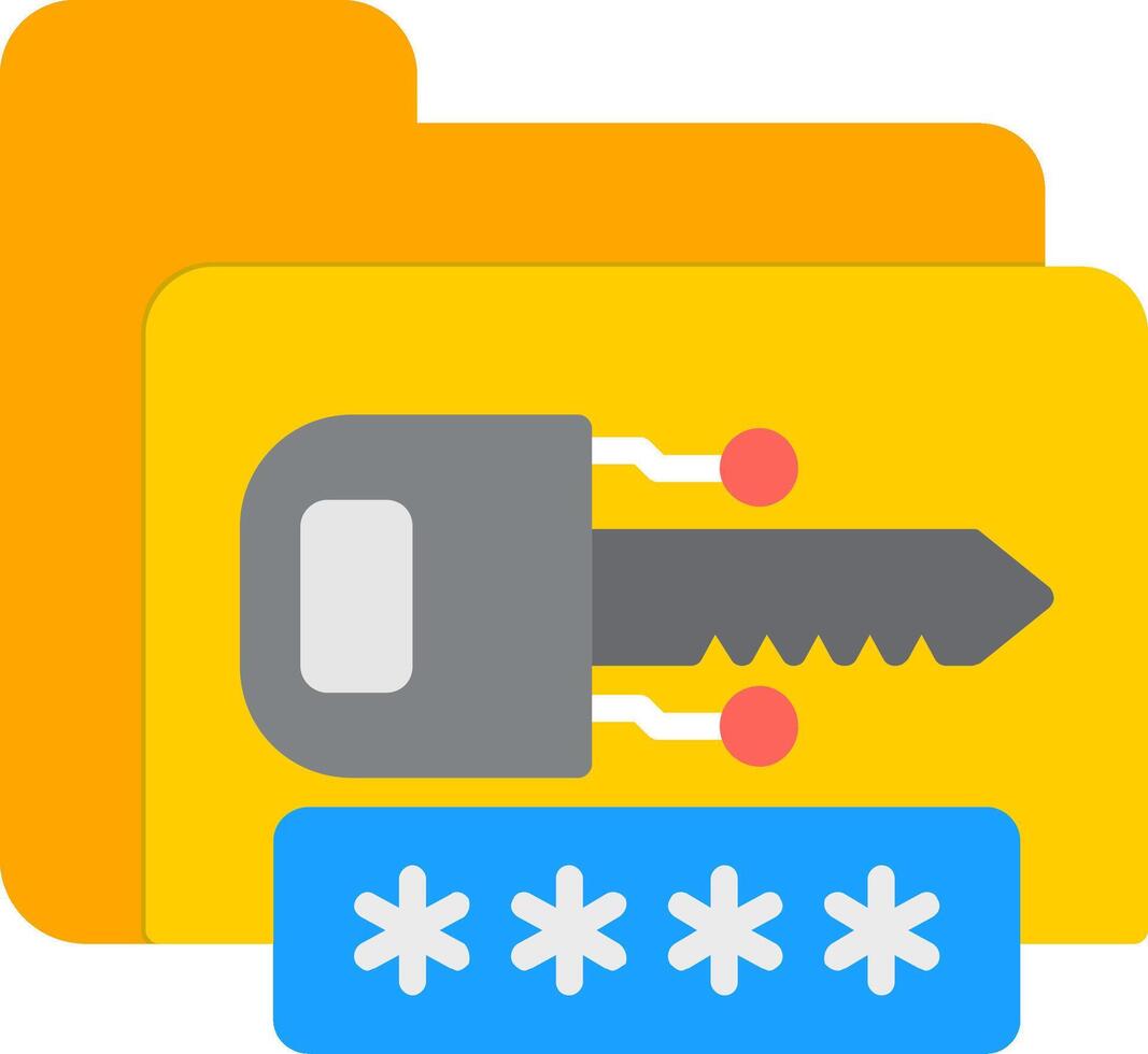 Encryption Flat Icon 43330126 Vector Art at Vecteezy