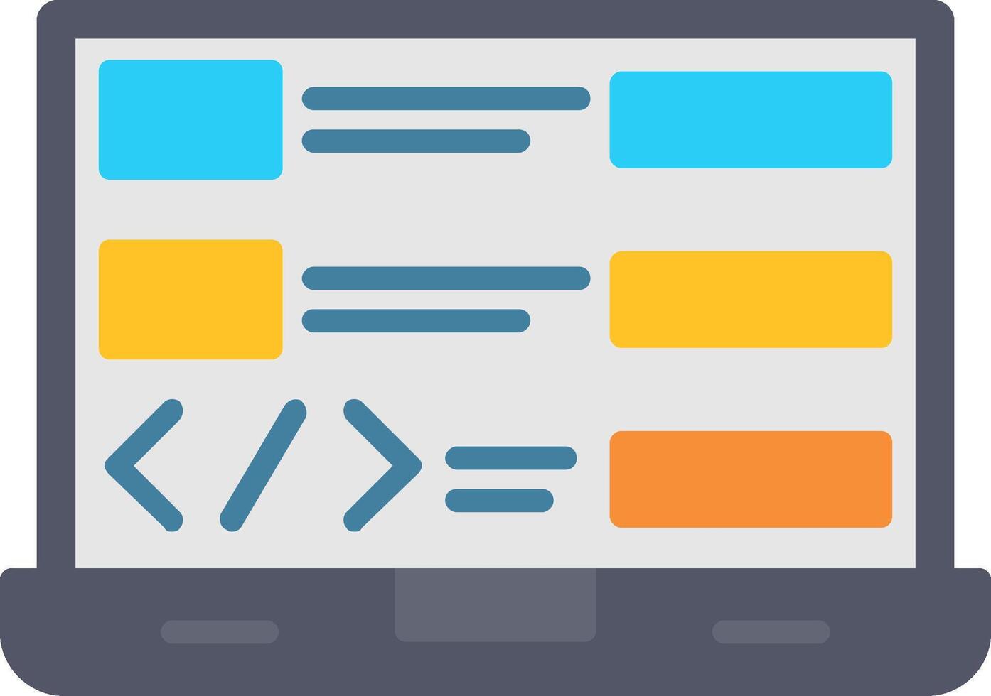 Coding Flat Icon 43330309 Vector Art At Vecteezy