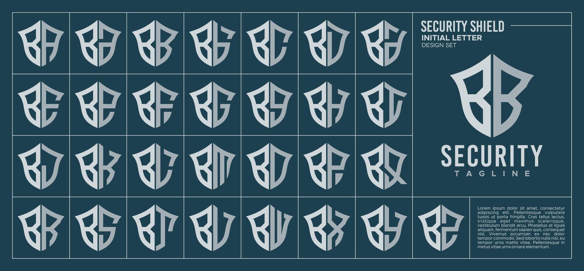 Line security shield letter B BB logo design set 43336022 Vector Art at ... Line security shield letter B BB logo design set 43336022 Vector Art at ...