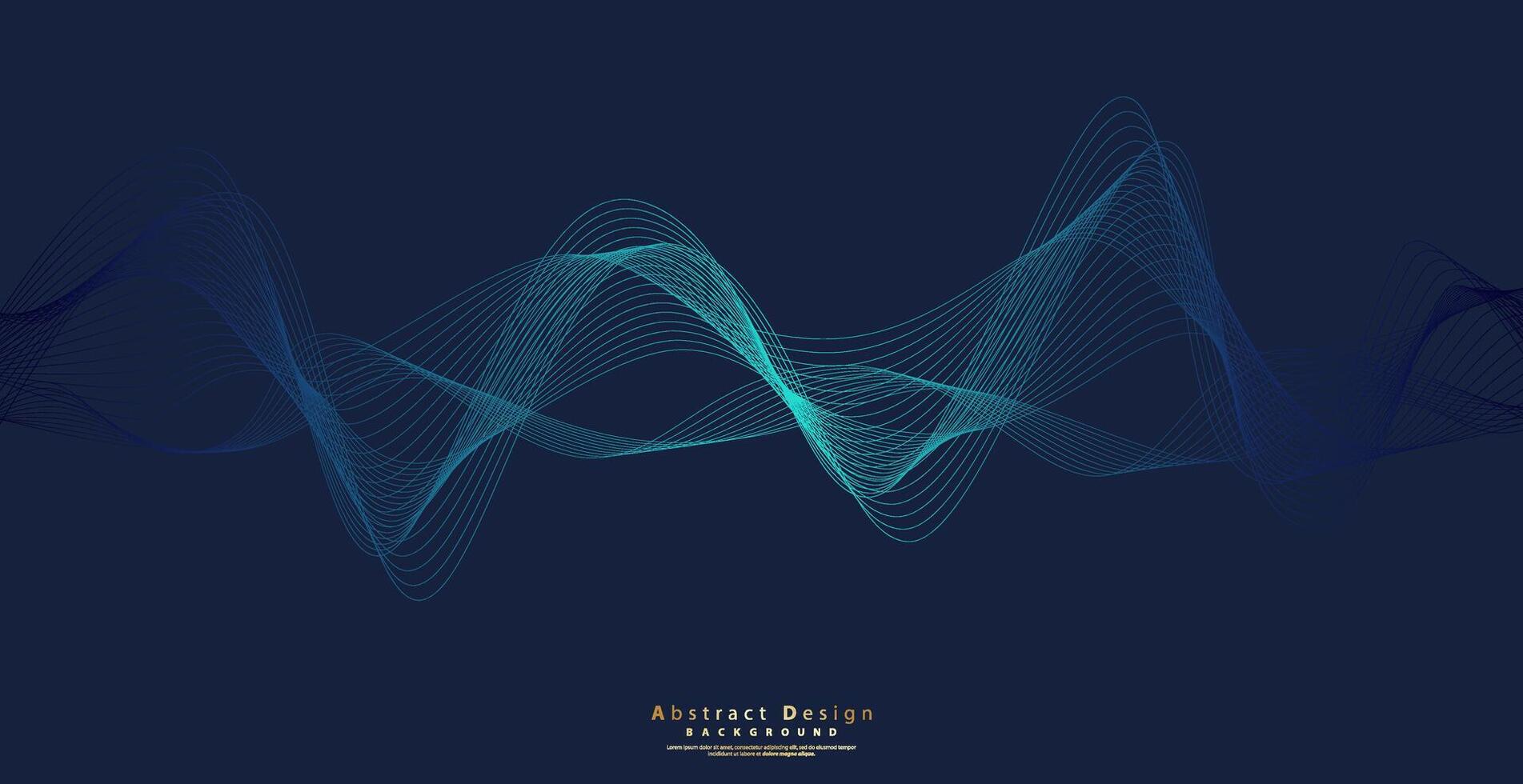 Abstract Technology Backgrounds By Wave Lines Background. Curve Modern