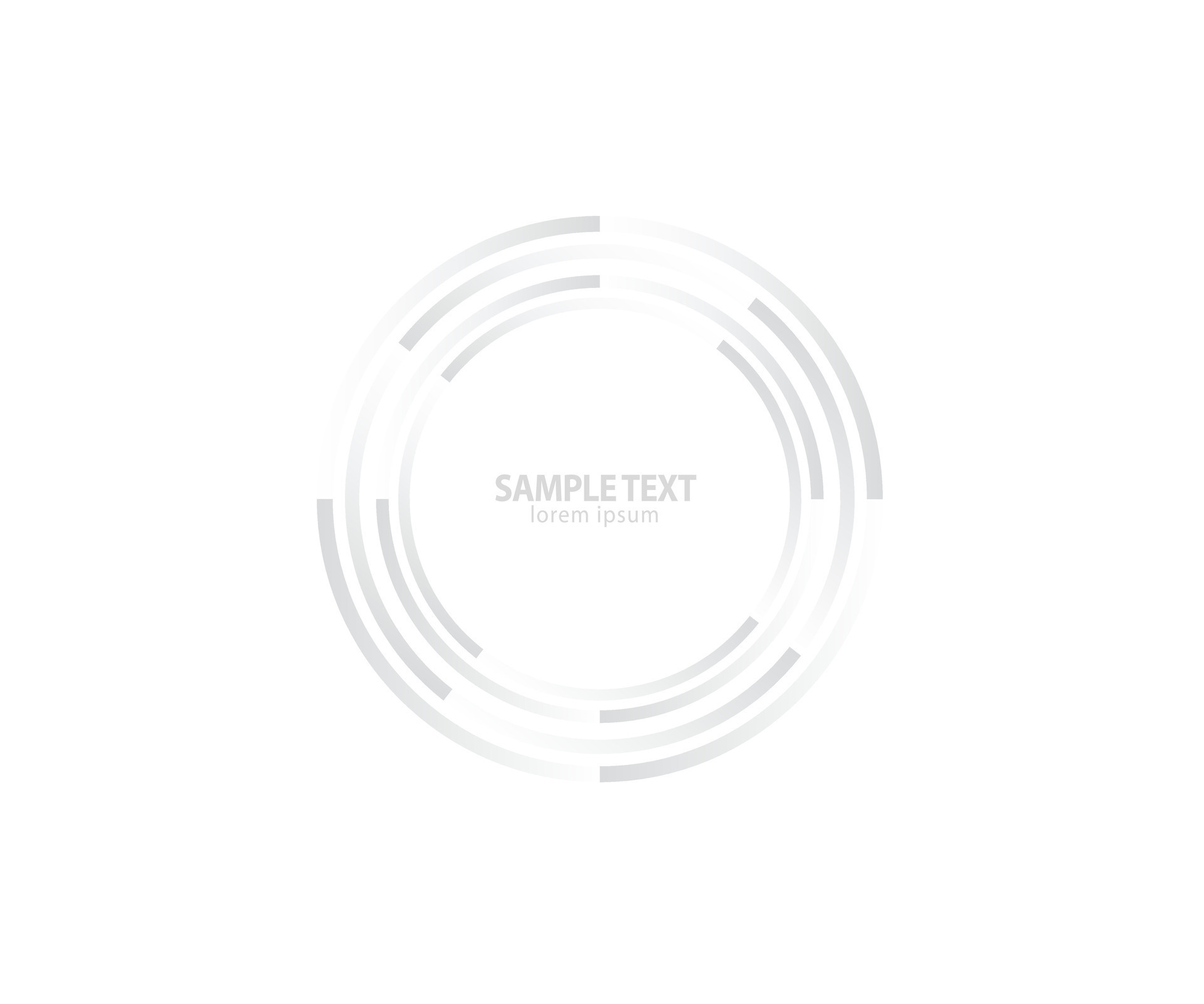 Abstract Lines In Circle Form Design Element Geometric Shape Striped Border Frame For Image