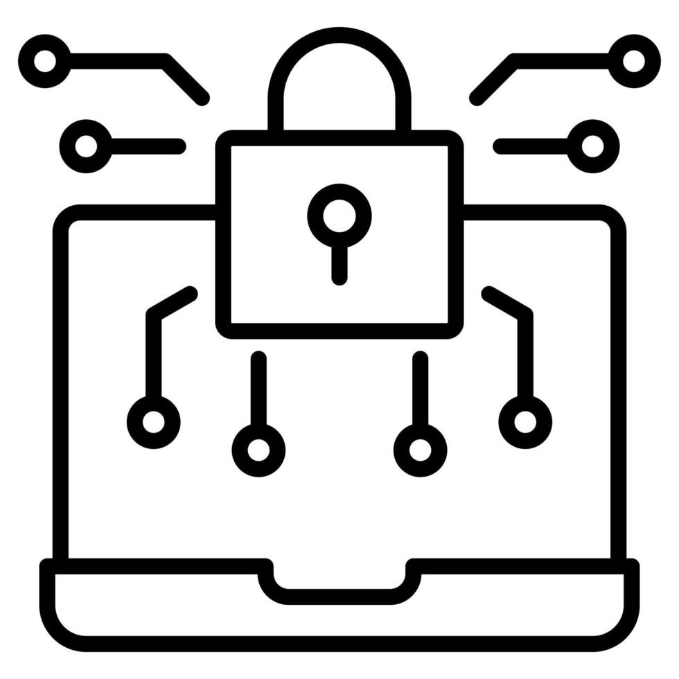 Data Encryption icon line illustration 43337519 Vector Art at Vecteezy