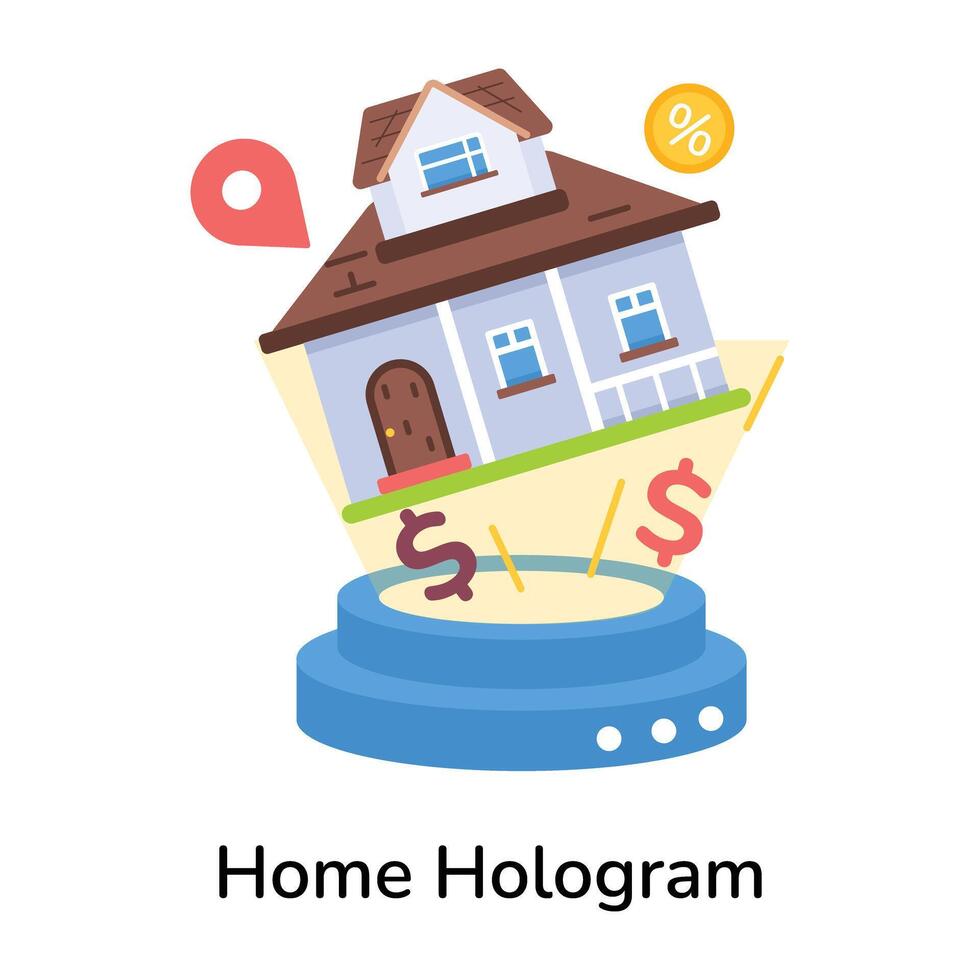 Trendy Home Hologram 43339347 Vector Art at Vecteezy