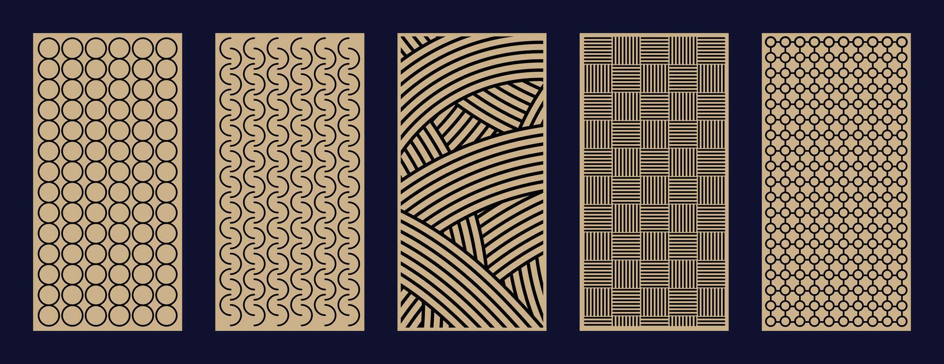 Abstract line art pattern. Laser cut with line design pattern. Design ...