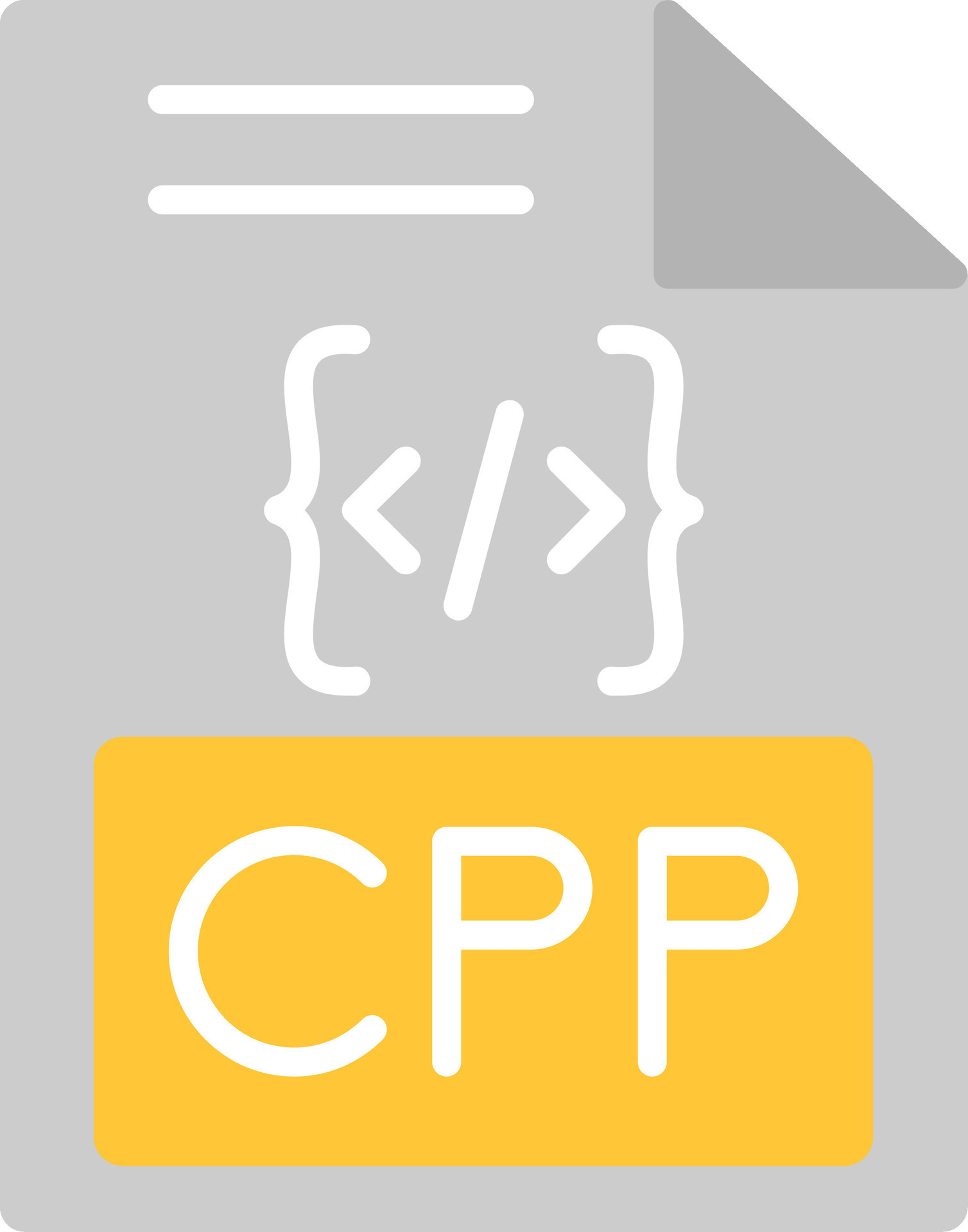 Cpp Flat Icon 43350892 Vector Art at Vecteezy