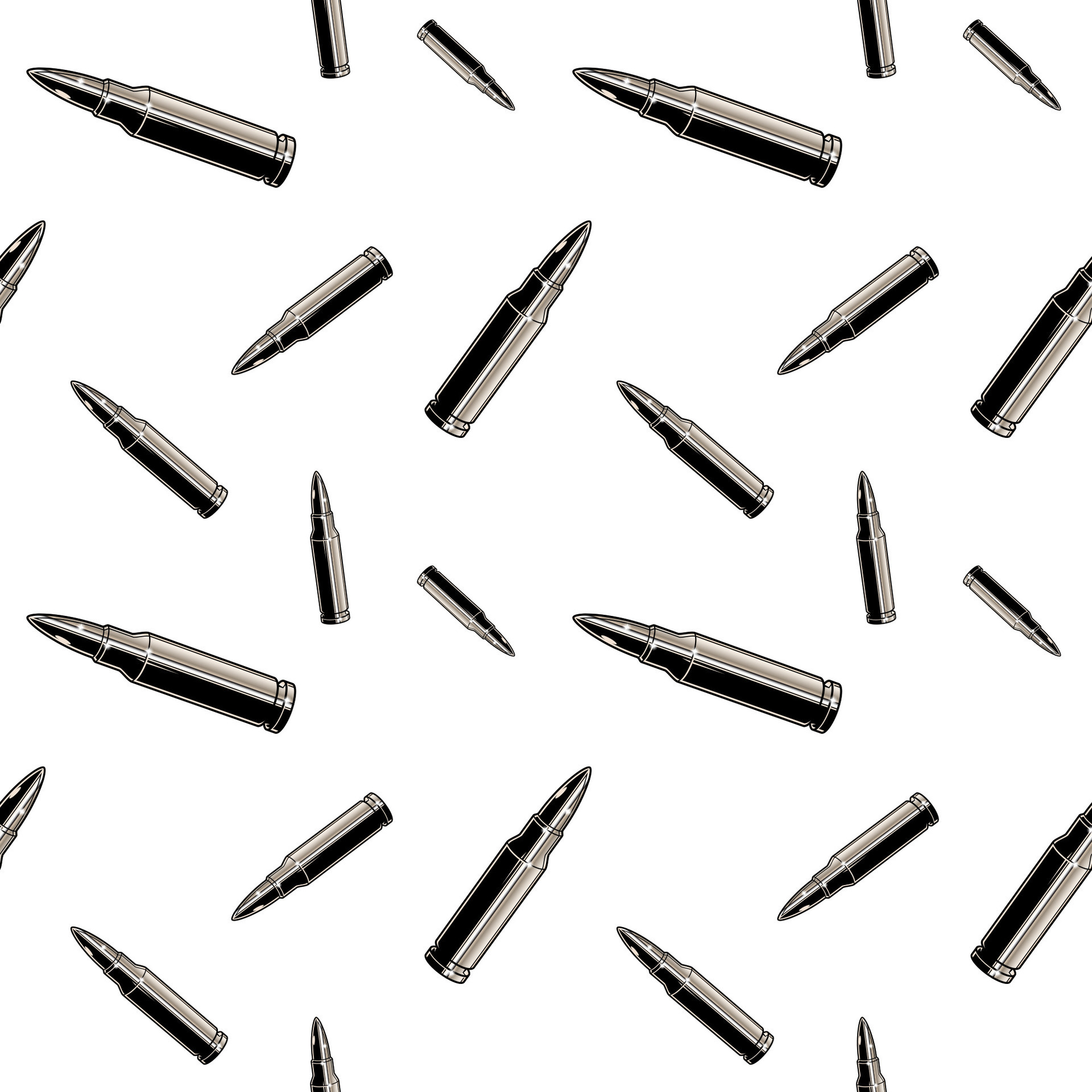 Metallic chrome bullets pattern. Repeated seamless background texture. 43352585 Vector Art at ...