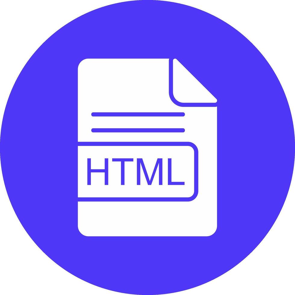 Html File Format Glyph Multi Circle Icon 43352829 Vector Art At Vecteezy