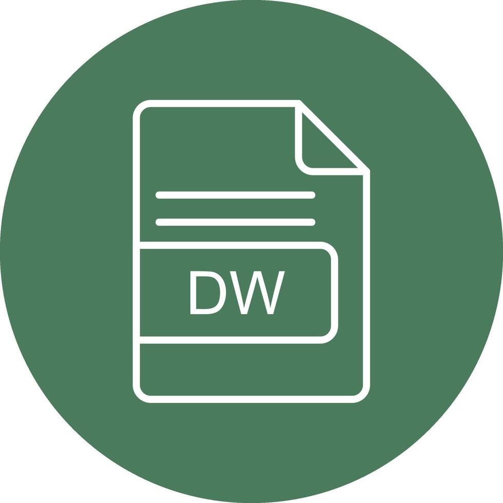 DW File Format Line Multi Circle Icon 43352949 Vector Art at Vecteezy