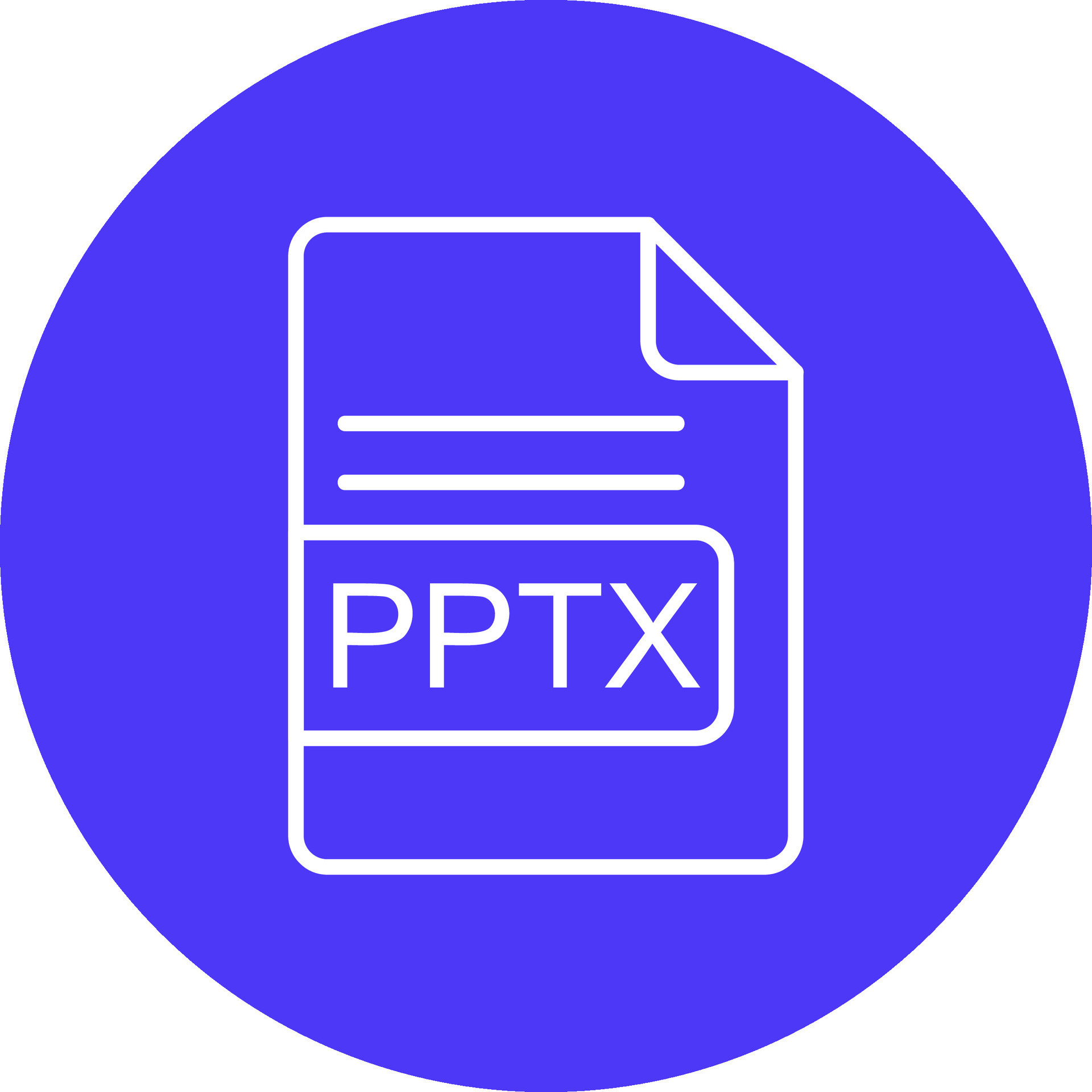 PPTX File Format Line Multi Circle Icon 43353030 Vector Art at Vecteezy
