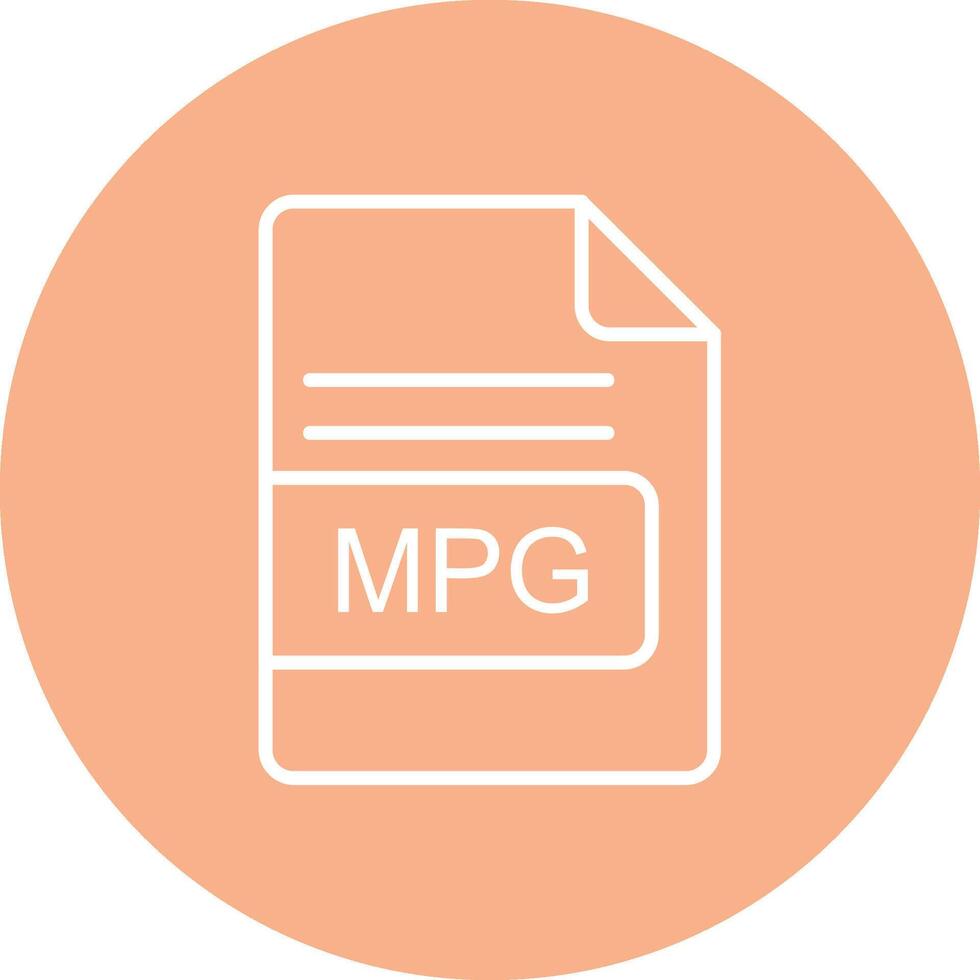 mpg archivo formato línea multi circulo icono 43353035 Vector en Vecteezy