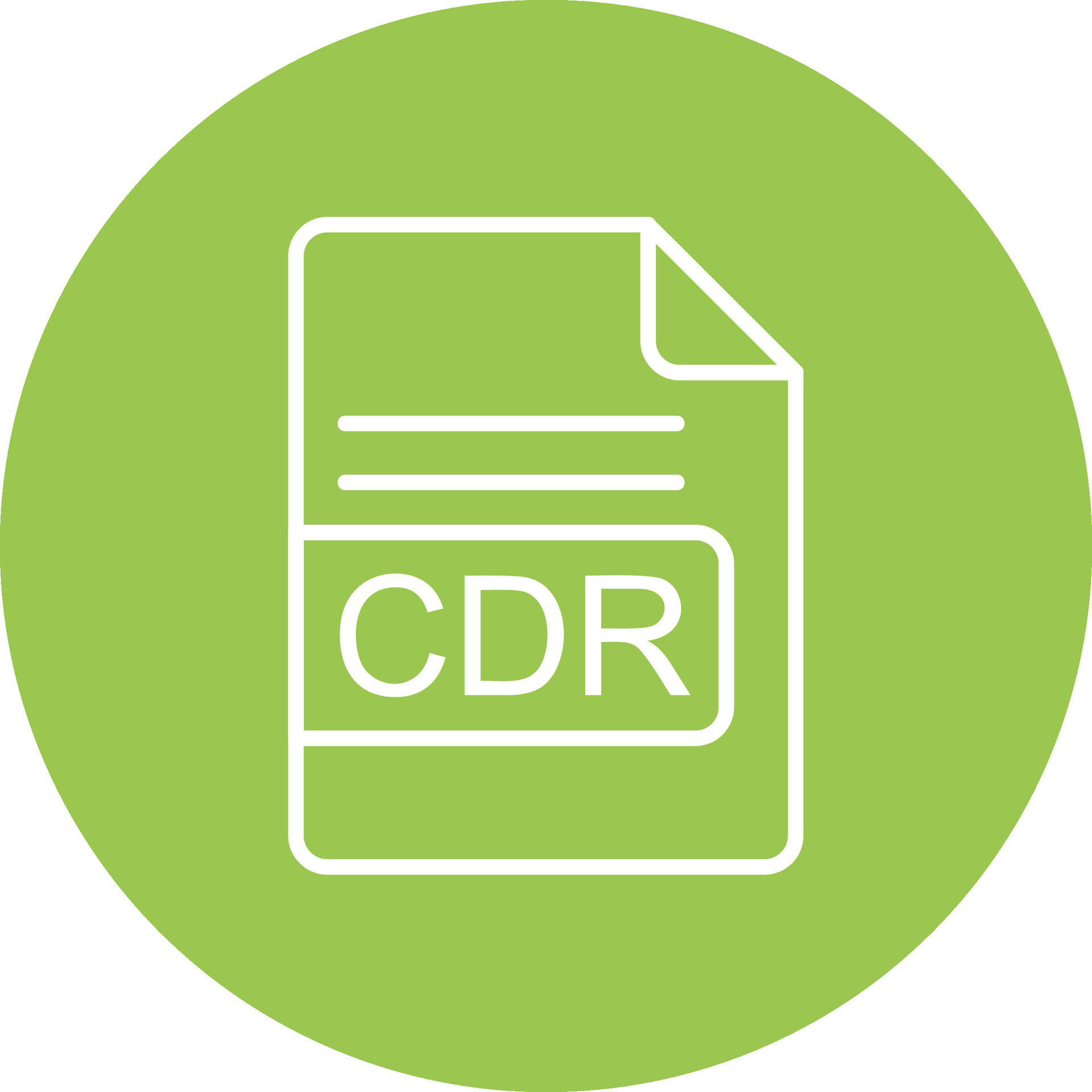 Cdr File Format Line Multi Circle Icon 43353325 Vector Art At Vecteezy