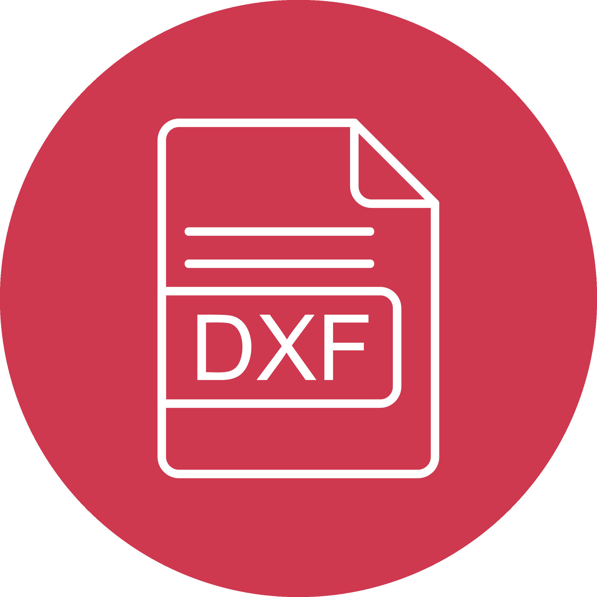 Dxf File Format Line Multi Circle Icon 43353395 Vector Art At Vecteezy