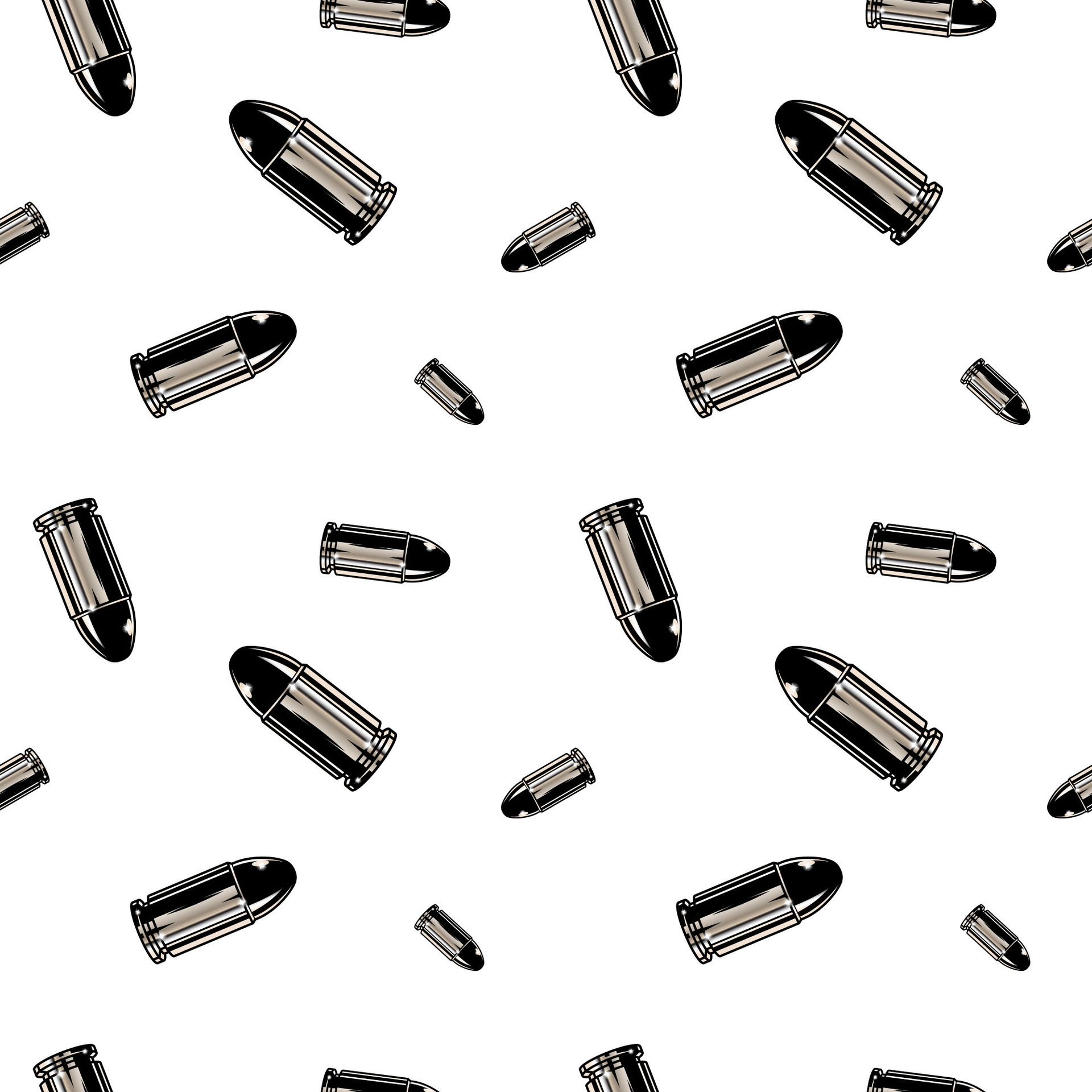 Metallic chrome bullets pattern. Repeated seamless background texture. 43353549 Vector Art at ...