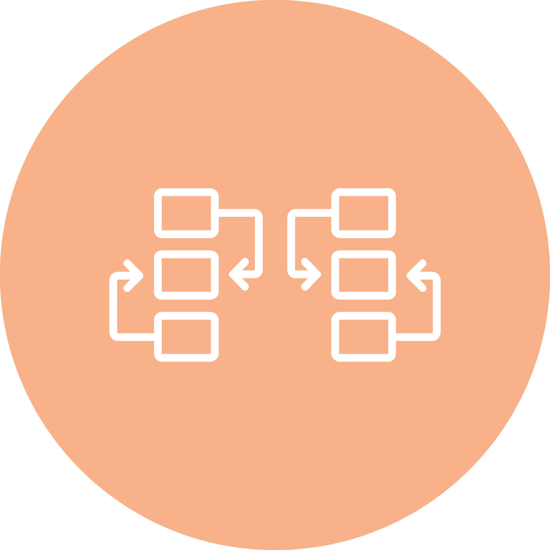 Flow Chart Line Multi Circle Icon 43356154 Vector Art at Vecteezy