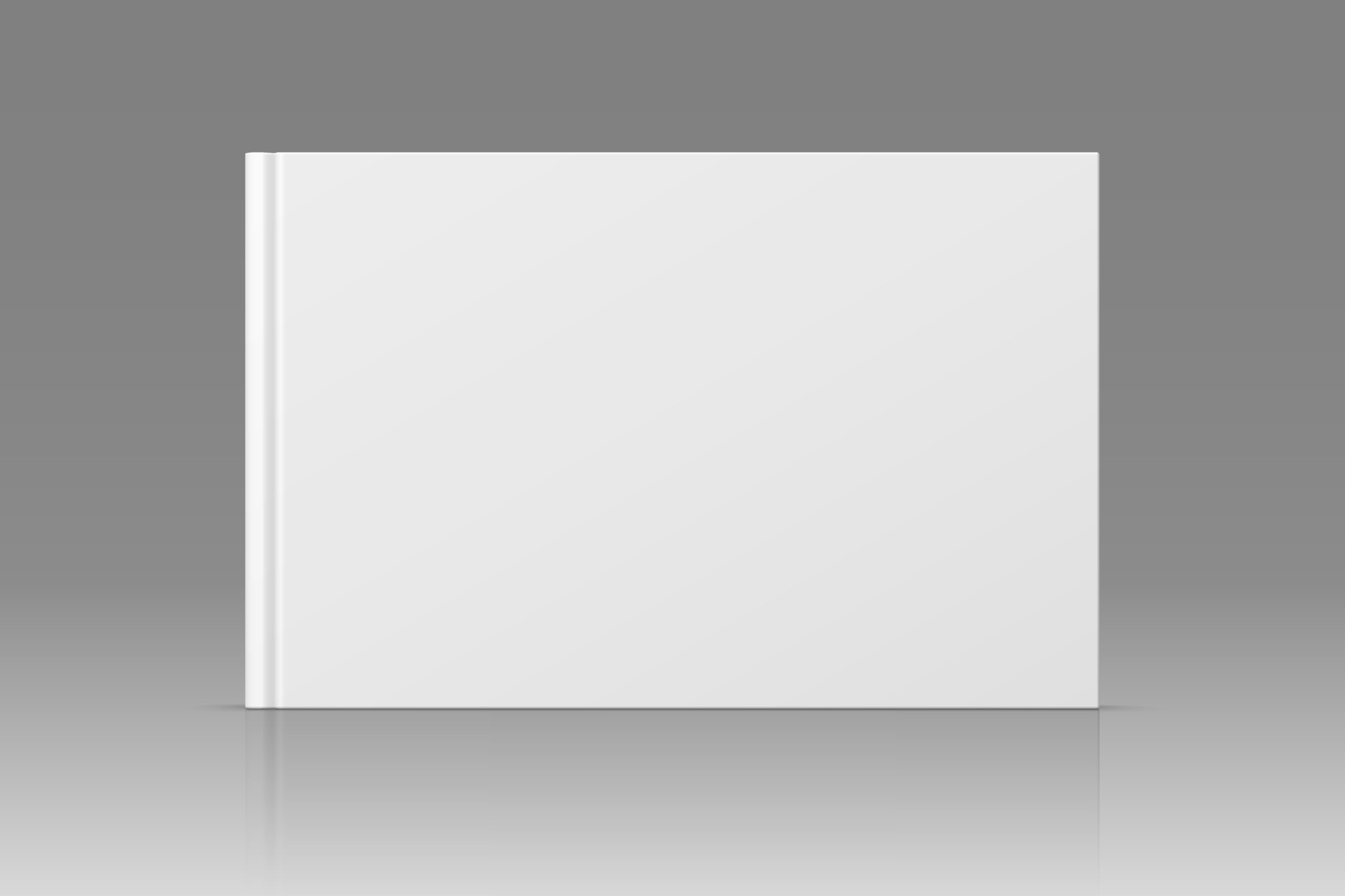 Realistic Standing 3d Book Mockup With White Blank Cover Isolated