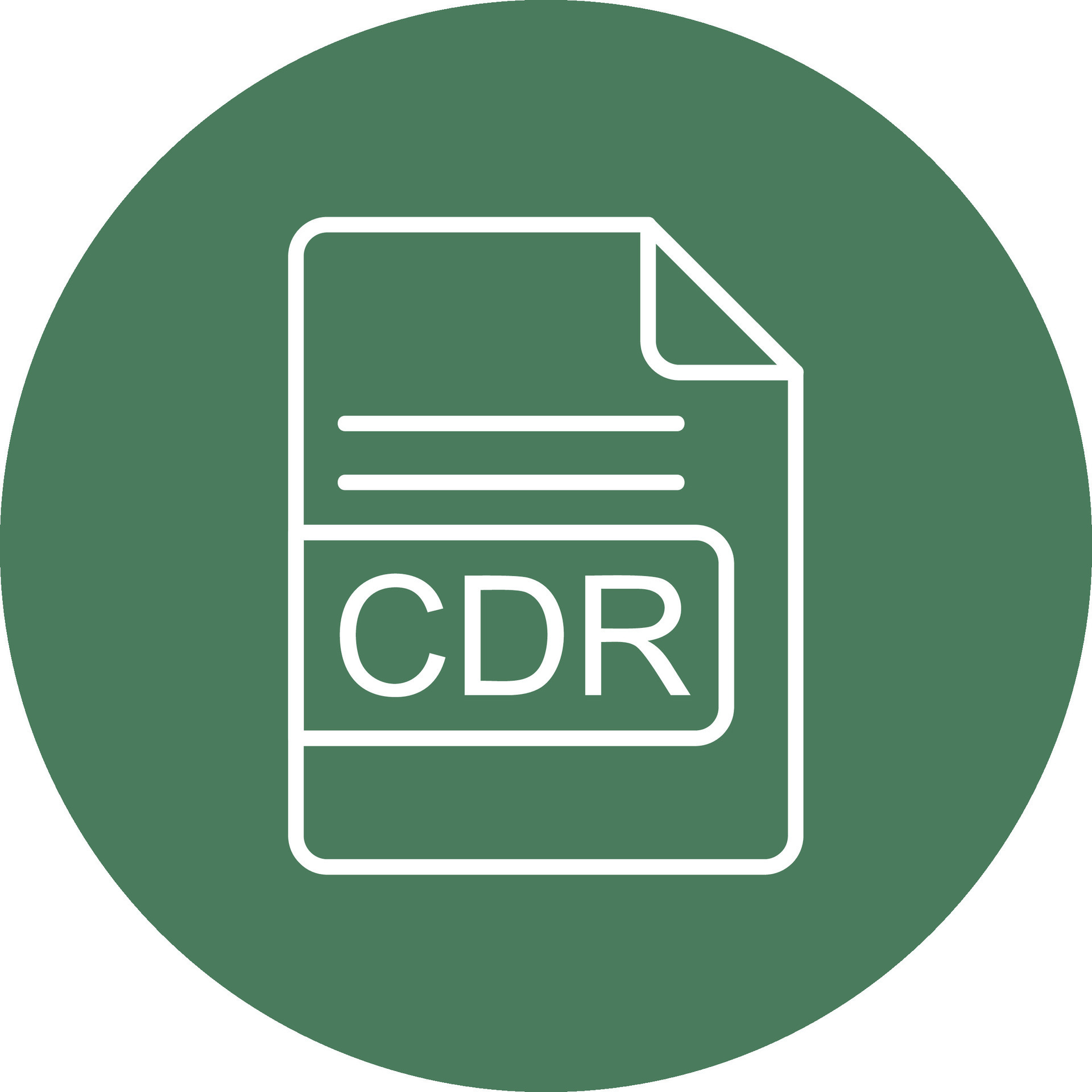 Cdr File Format Line Multi Circle Icon 43362525 Vector Art At Vecteezy