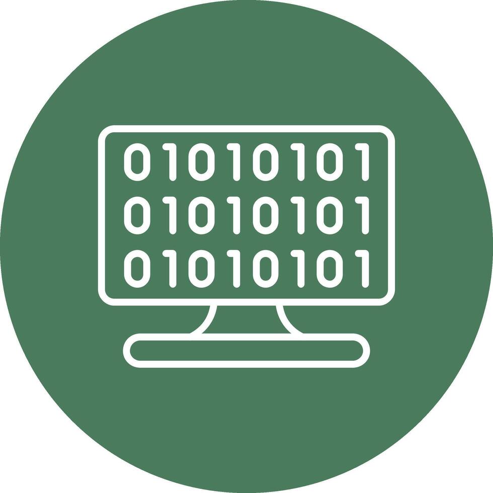 Binary Code Line Multi Circle Icon 43368850 Vector Art At Vecteezy