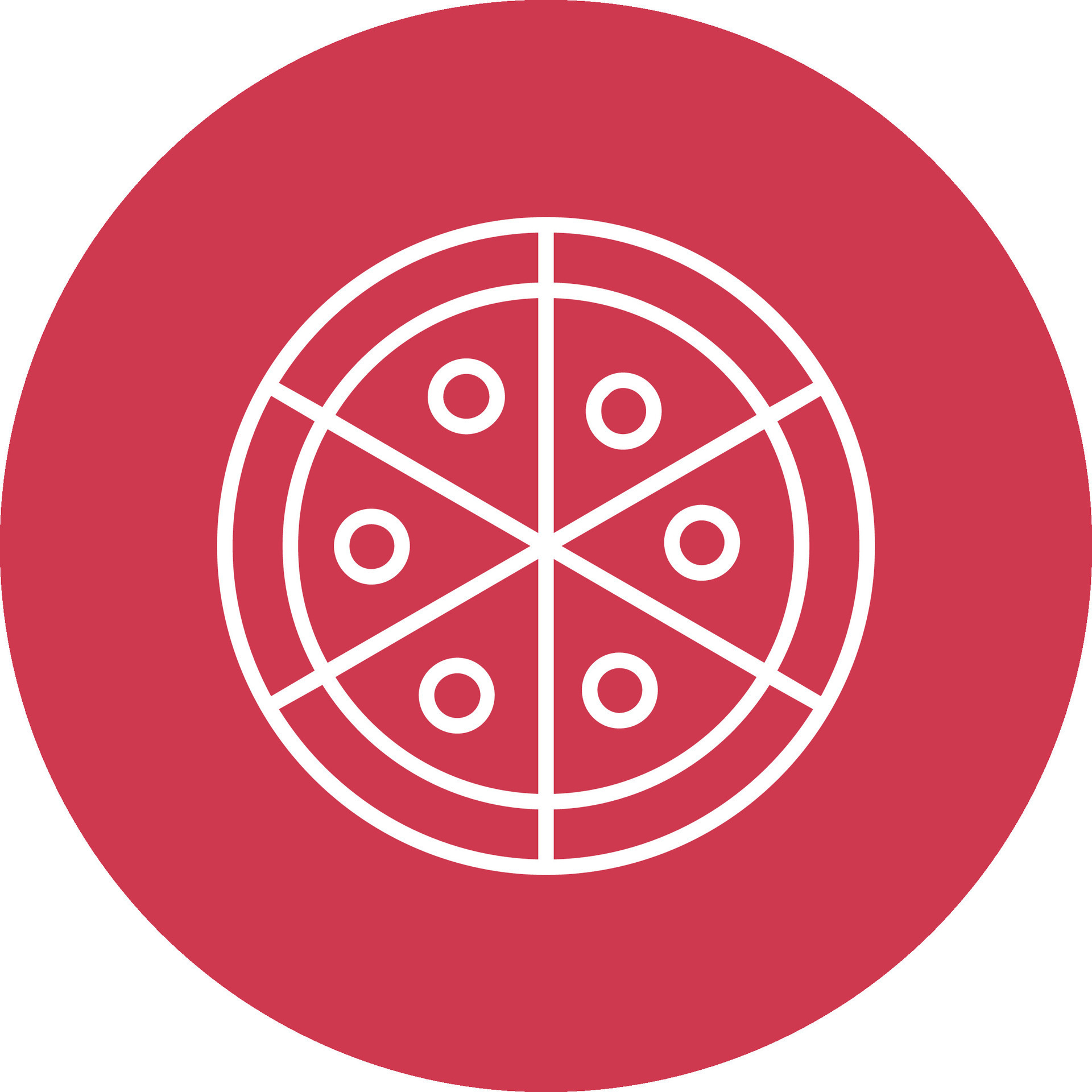 Pizza Line Multi Circle Icon 43371205 Vector Art at Vecteezy