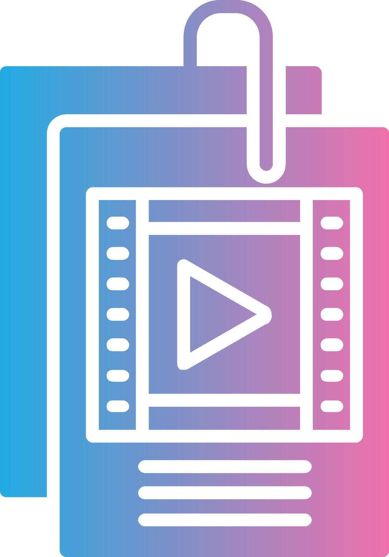 Script Glyph Gradient Icon Design 43382875 Vector Art at Vecteezy