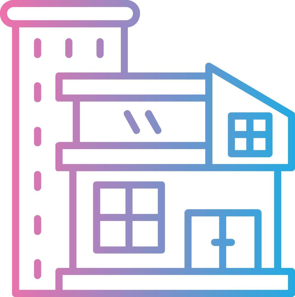 Building Line Gradient Icon Design 43384161 Vector Art at Vecteezy