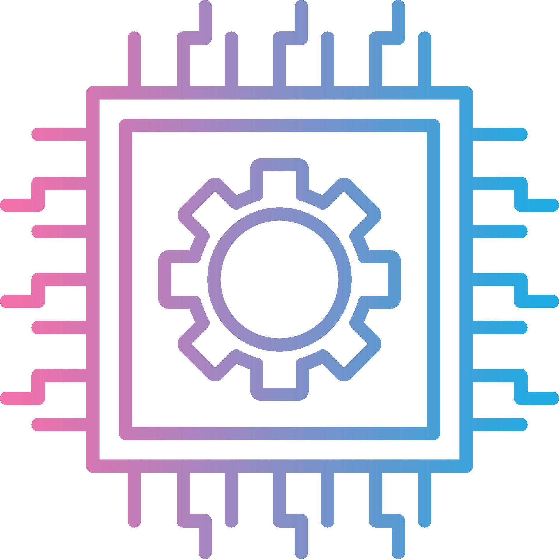 Processor Line Gradient Icon Design 43389177 Vector Art at Vecteezy