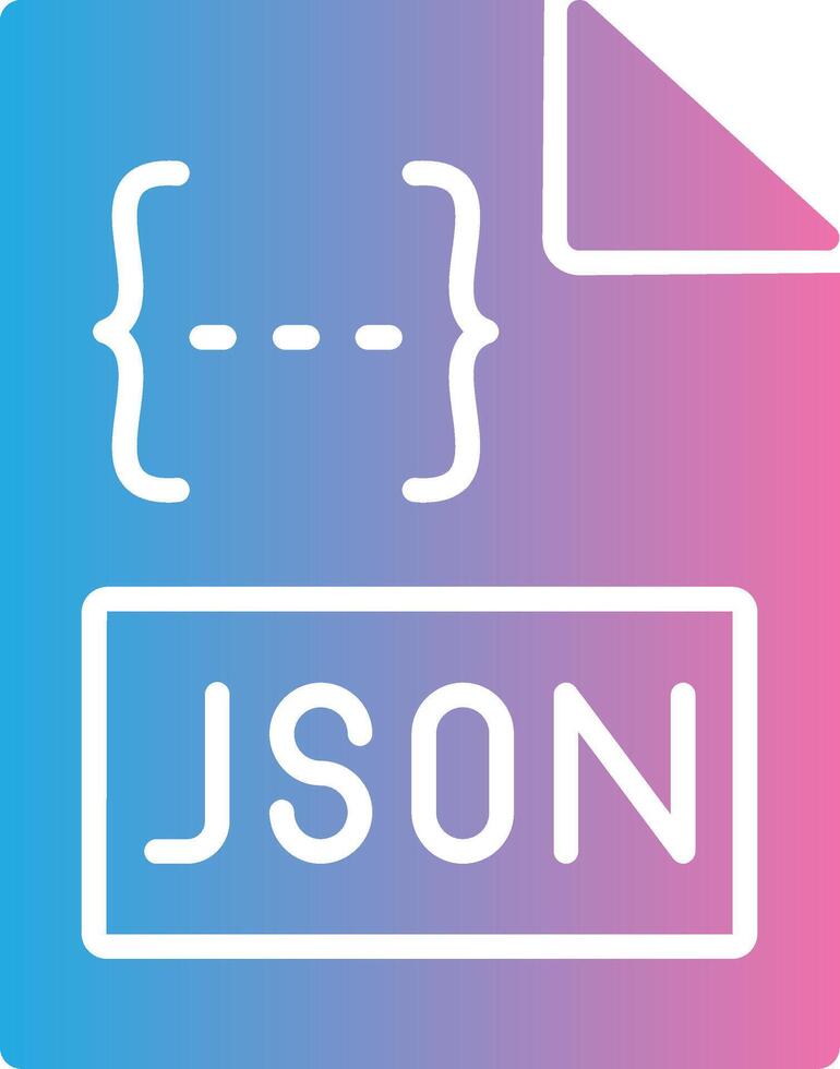 Json Glyph Gradient Icon Design 43389287 Vector Art at Vecteezy