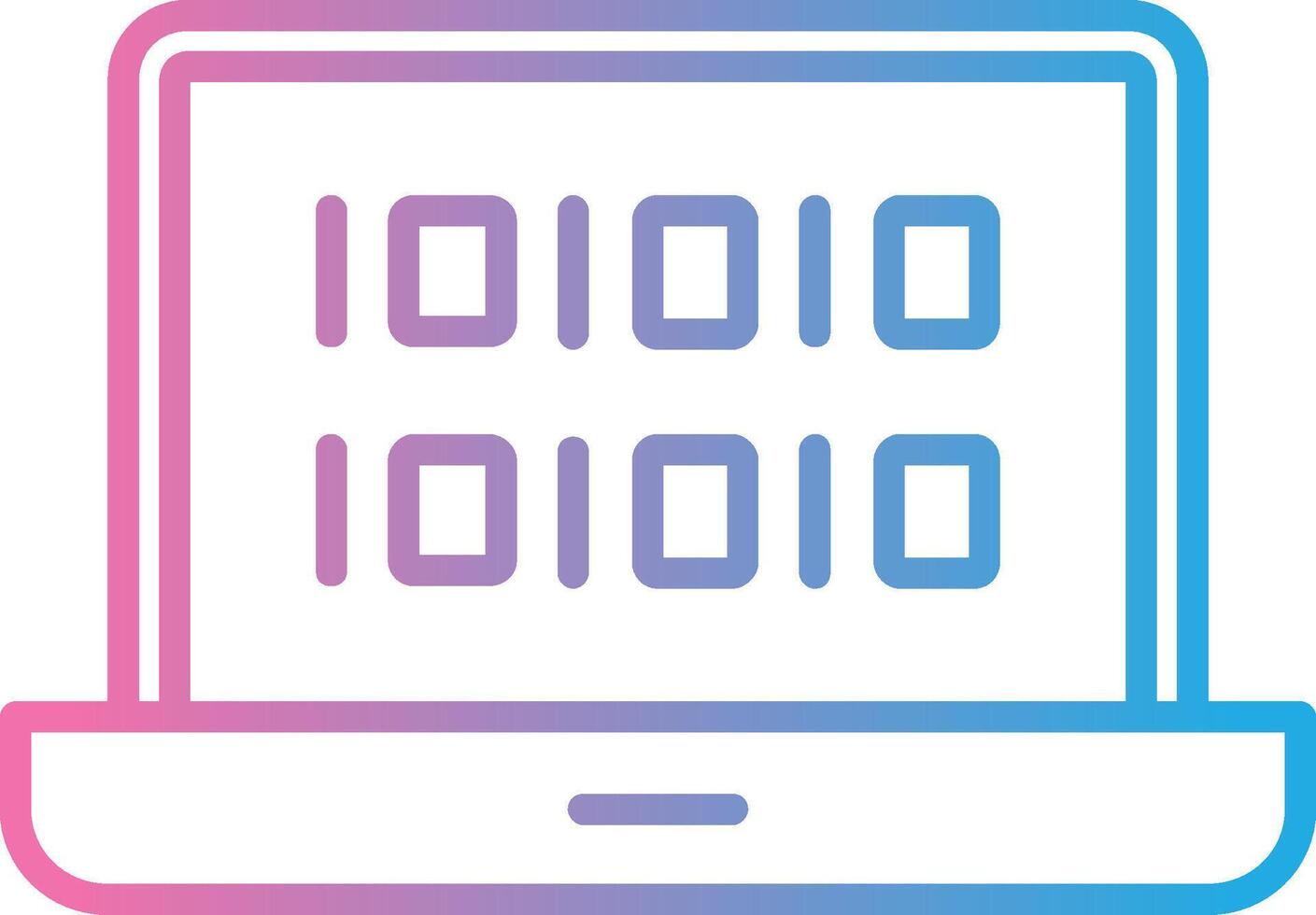 Binary Code Line Gradient Icon Design 43389534 Vector Art At Vecteezy