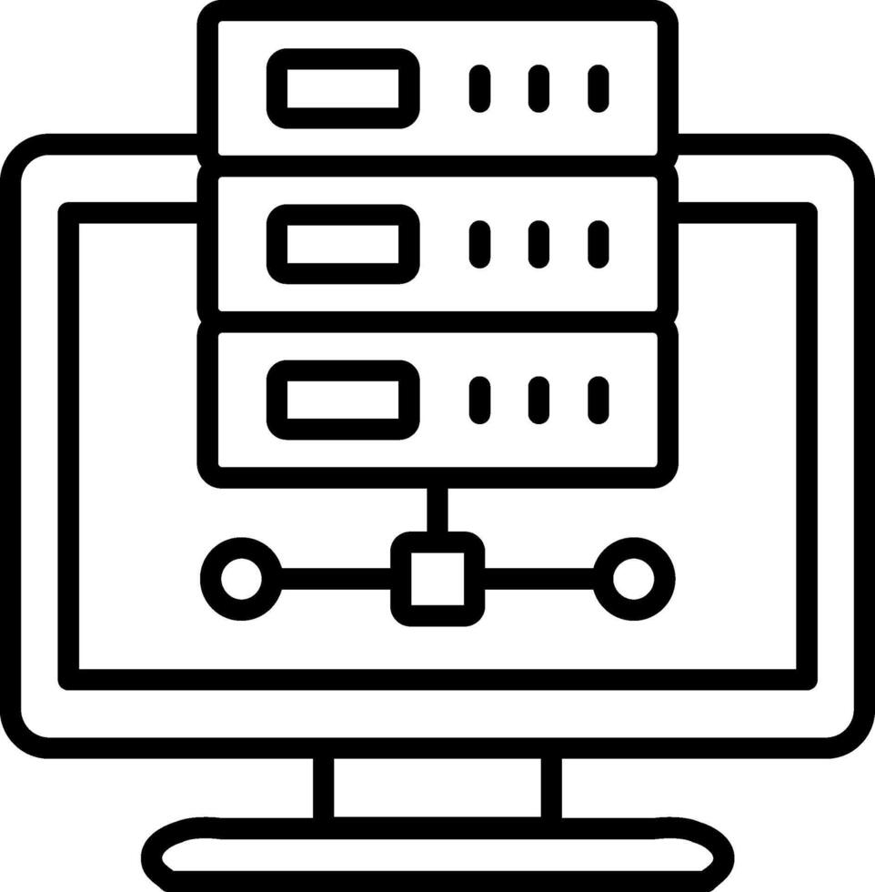 Computer Line Icon Design 43391080 Vector Art at Vecteezy