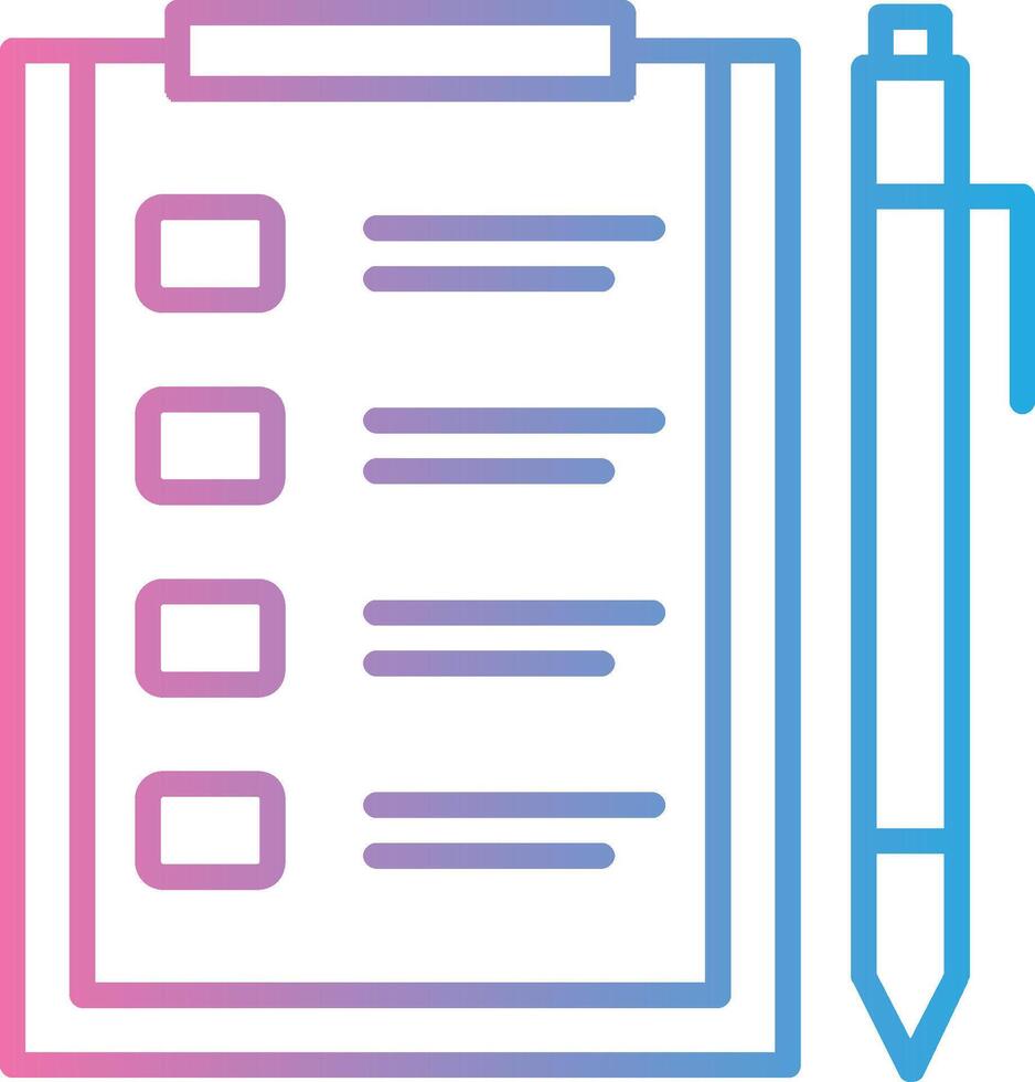 Assignment Line Gradient Icon Design 43391192 Vector Art at Vecteezy