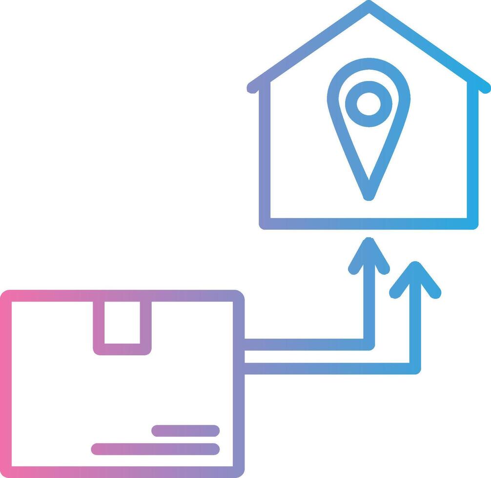 Direct Delivery Line Gradient Icon Design 43391655 Vector Art at Vecteezy