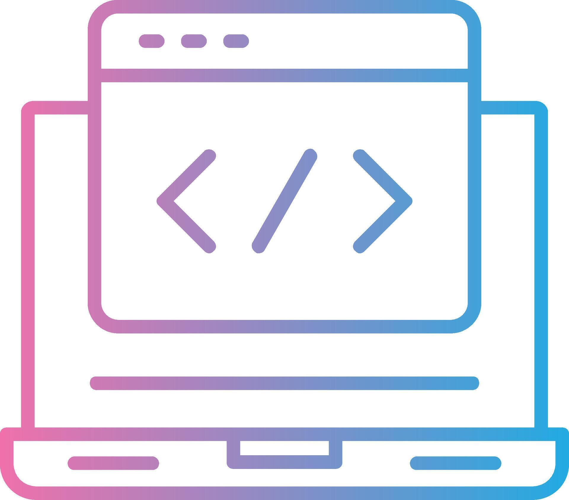 Web Development Line Gradient Icon Design 43393329 Vector Art At Vecteezy