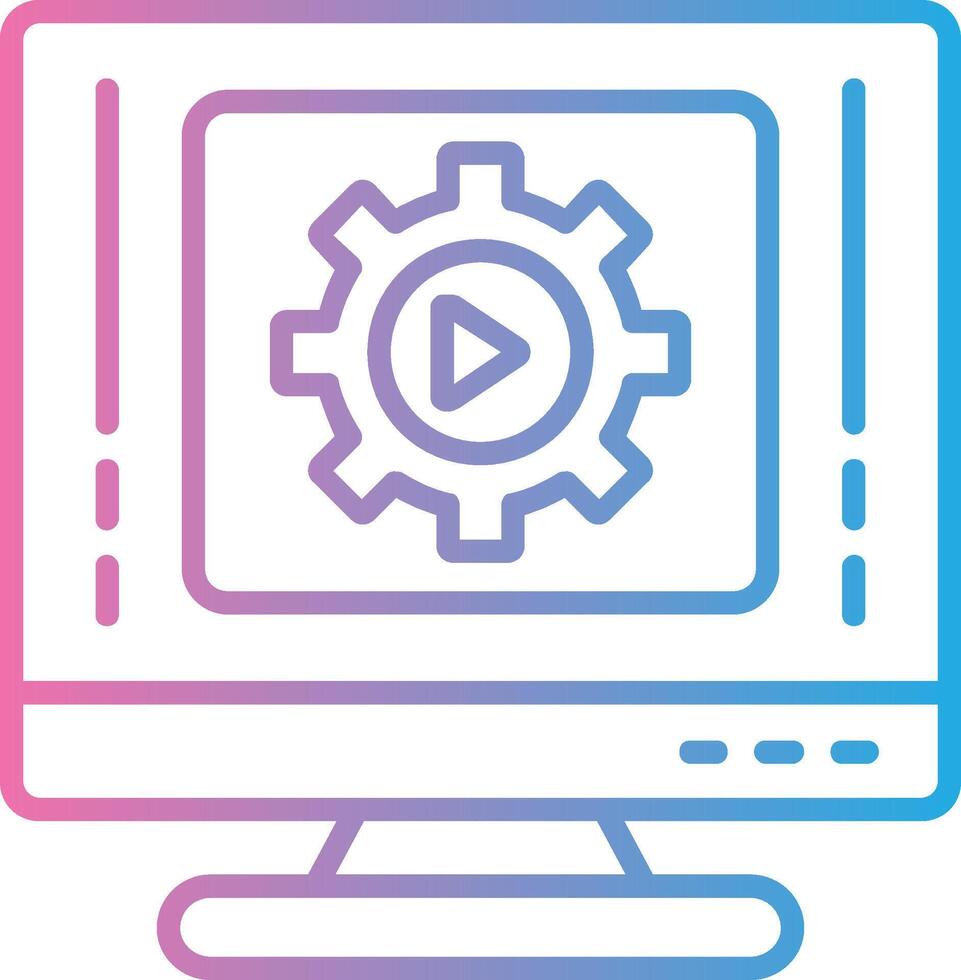 Desktop Computer Line Gradient Icon Design 43394088 Vector Art at Vecteezy