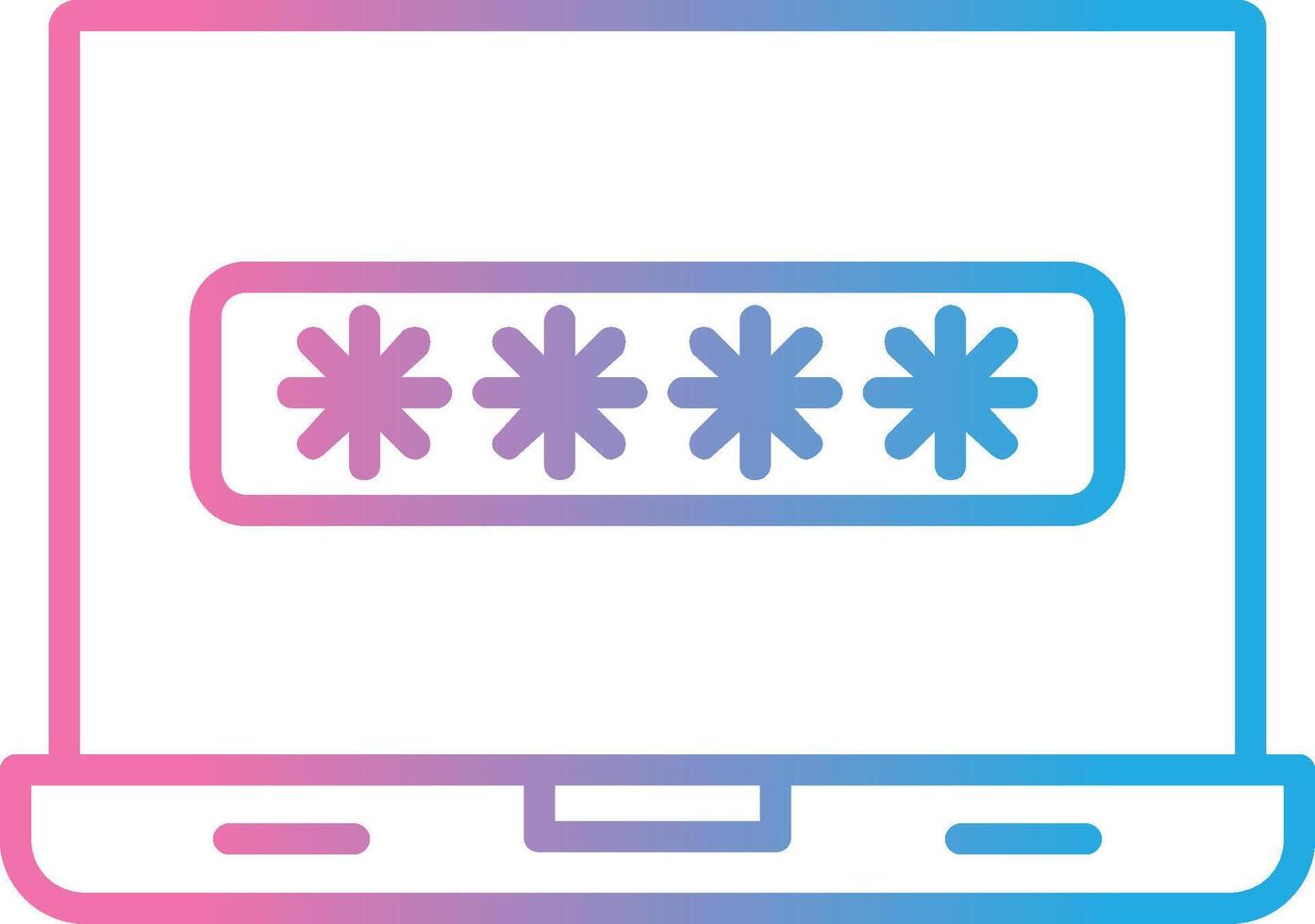 Password Line Gradient Icon Design 43394146 Vector Art At Vecteezy