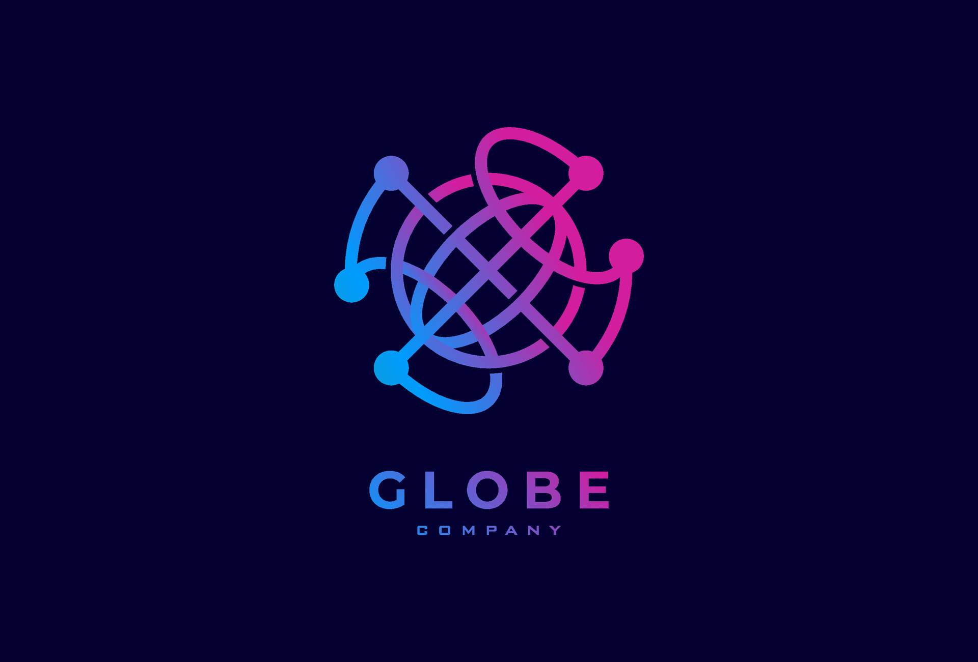 Globe Technology Logo Design, world globe logo template element, usable for technology, brand ...