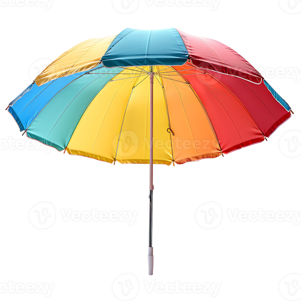 Colorful beach umbrella on isolated transparent background 43413134 PNG