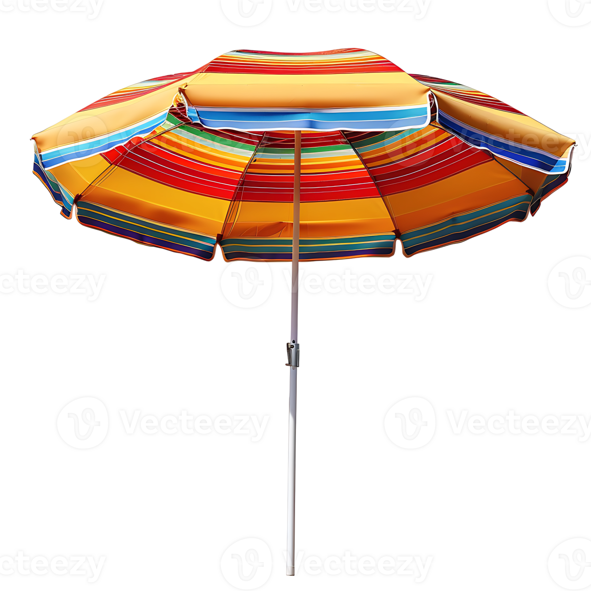 Colorful beach umbrella on isolated transparent background 43413146 PNG