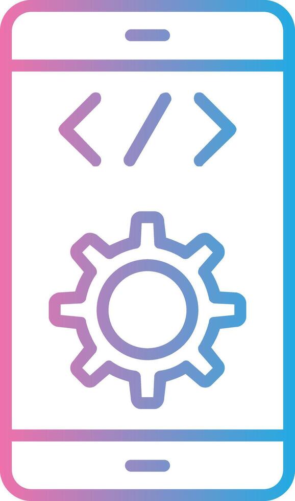 Software Development Line Gradient Icon Design 43416884 Vector Art At