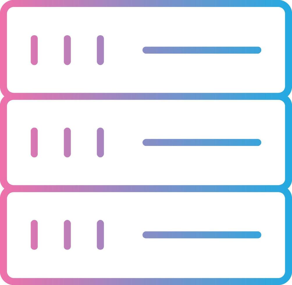 Database Line Gradient Icon Design 43418210 Vector Art at Vecteezy