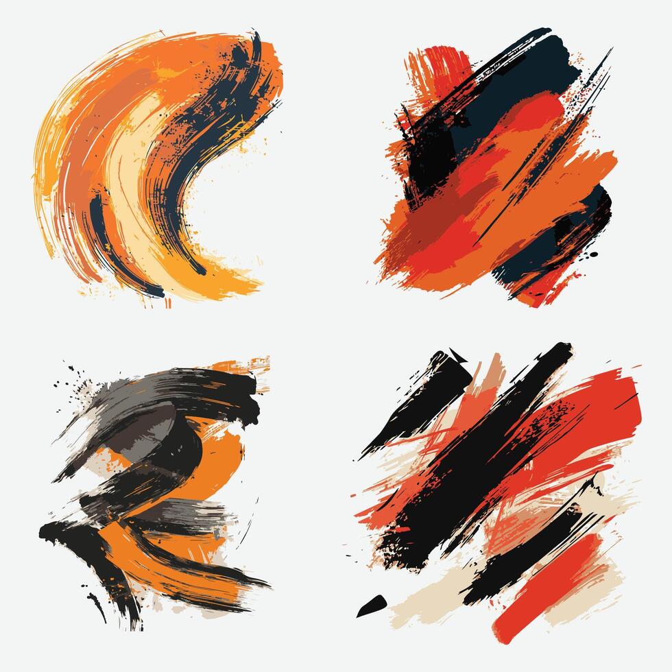 Colorful watercolor brush stroke design 43418592 Vector Art at Vecteezy