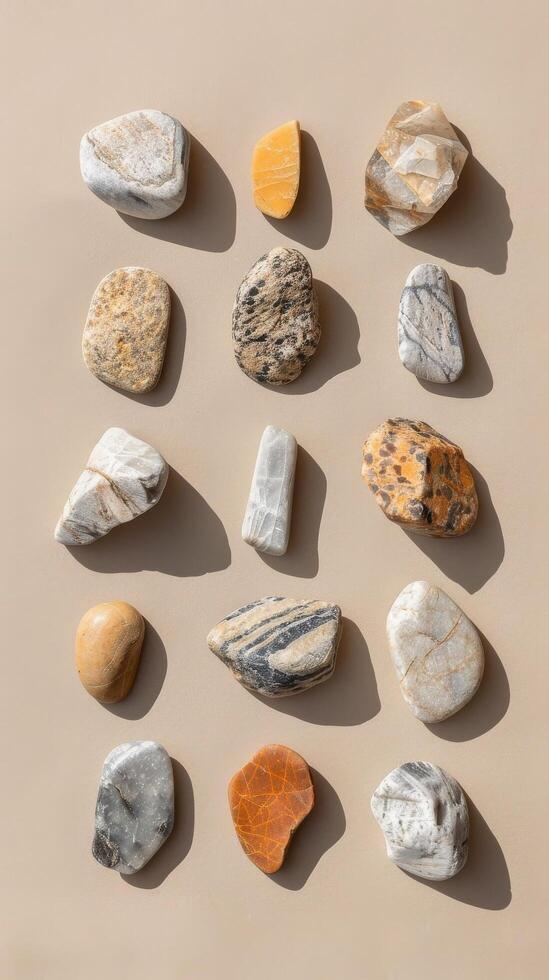 Assorted Pebbles Collection 43420018 Stock Photo at Vecteezy