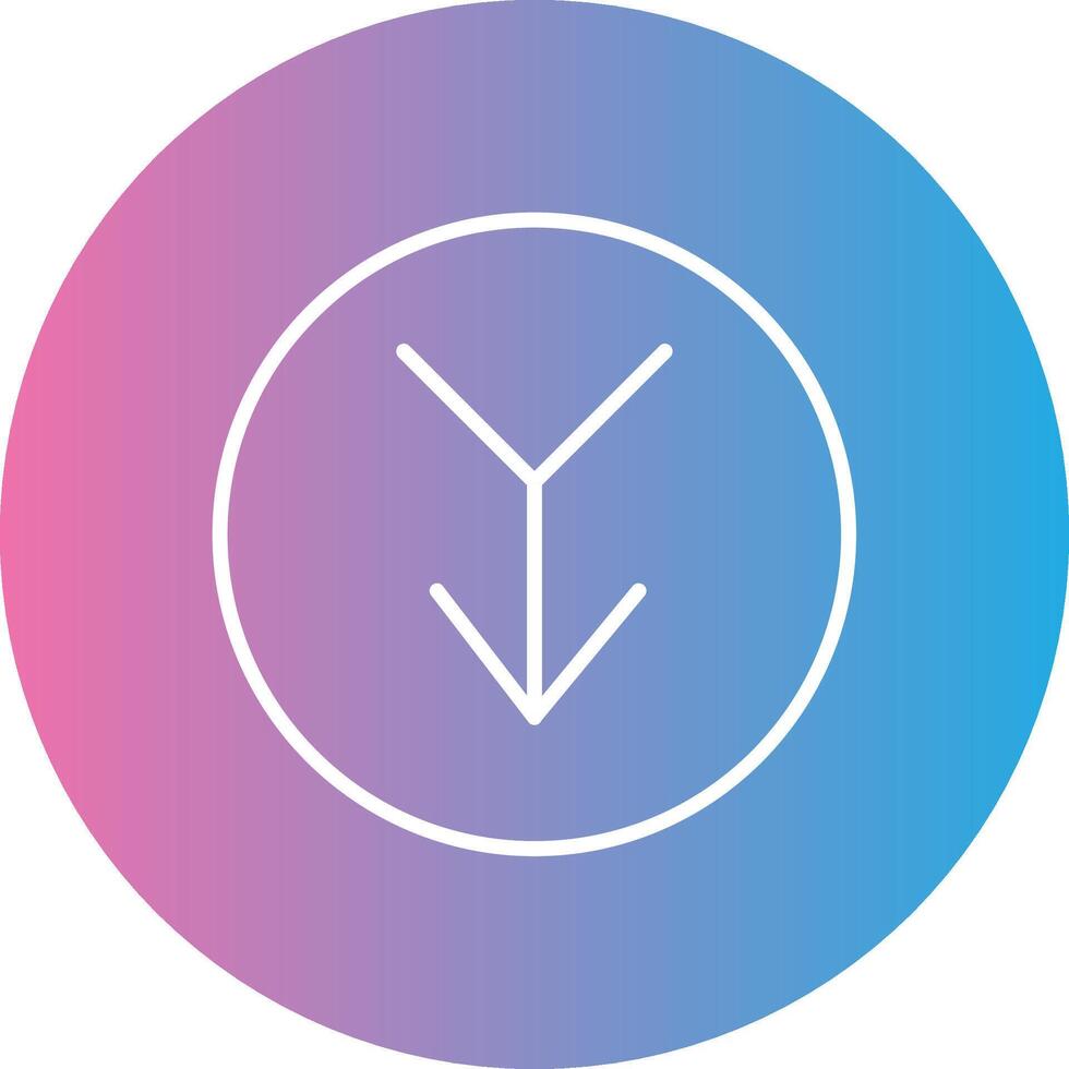 Merge Line Gradient Circle Icon 43426903 Vector Art At Vecteezy