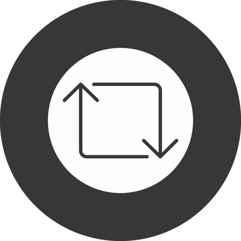 Loop Glyph Inverted Icon 43427431 Vector Art at Vecteezy